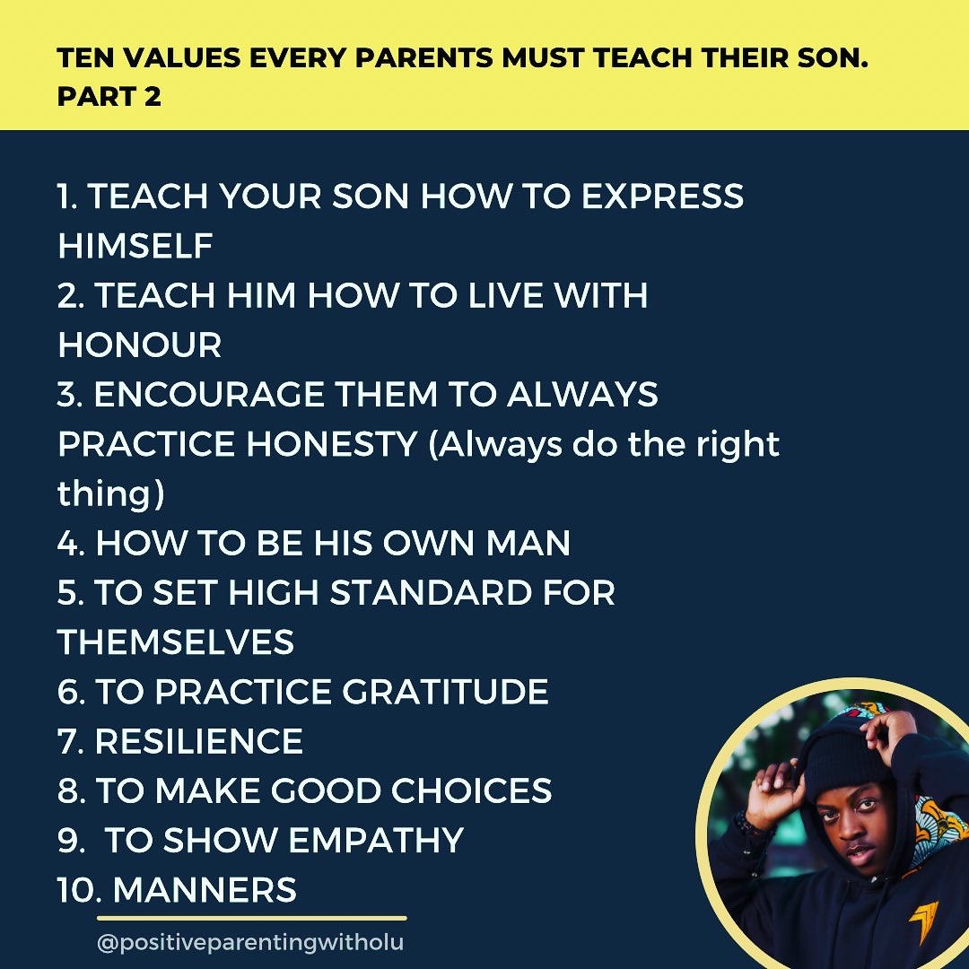 RAISING YOUR SON TO BE HONORABLE MEN (Part 2) – Positive Parenting With Olu